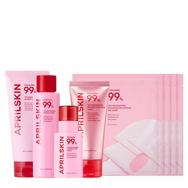 TXA Pink Glow Skincare Full Set – APRILSKIN US