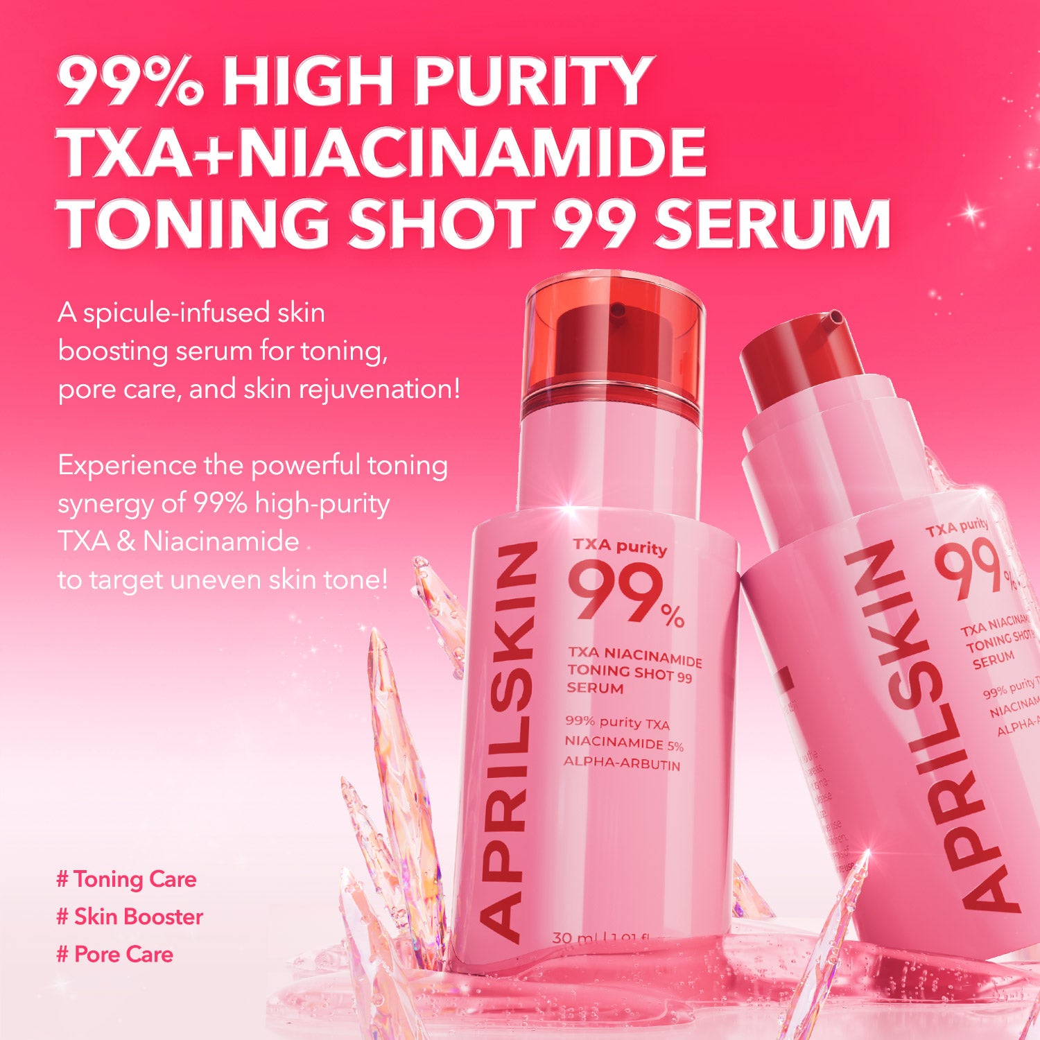 TXA Niacinamide Toning Shot 99 Spicule Serum – APRILSKIN US