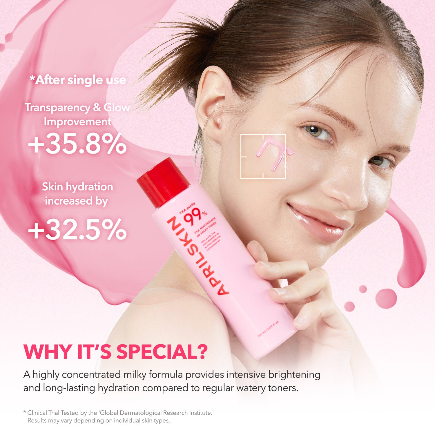 TXA+Niacinamide 99 Pink Milky Toner – APRILSKIN US