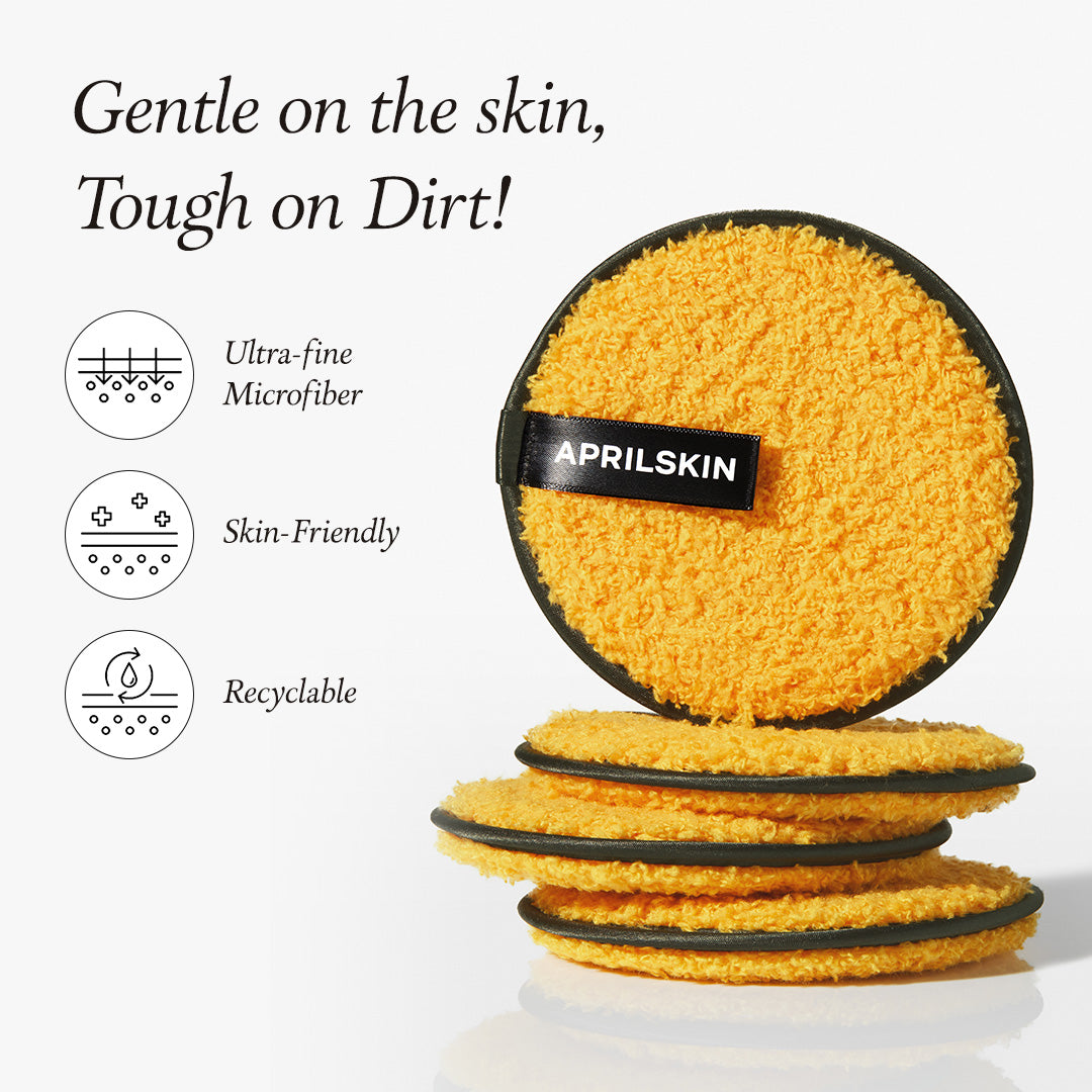 Deep Cleansing Microfiber Facial Puff – APRILSKIN US