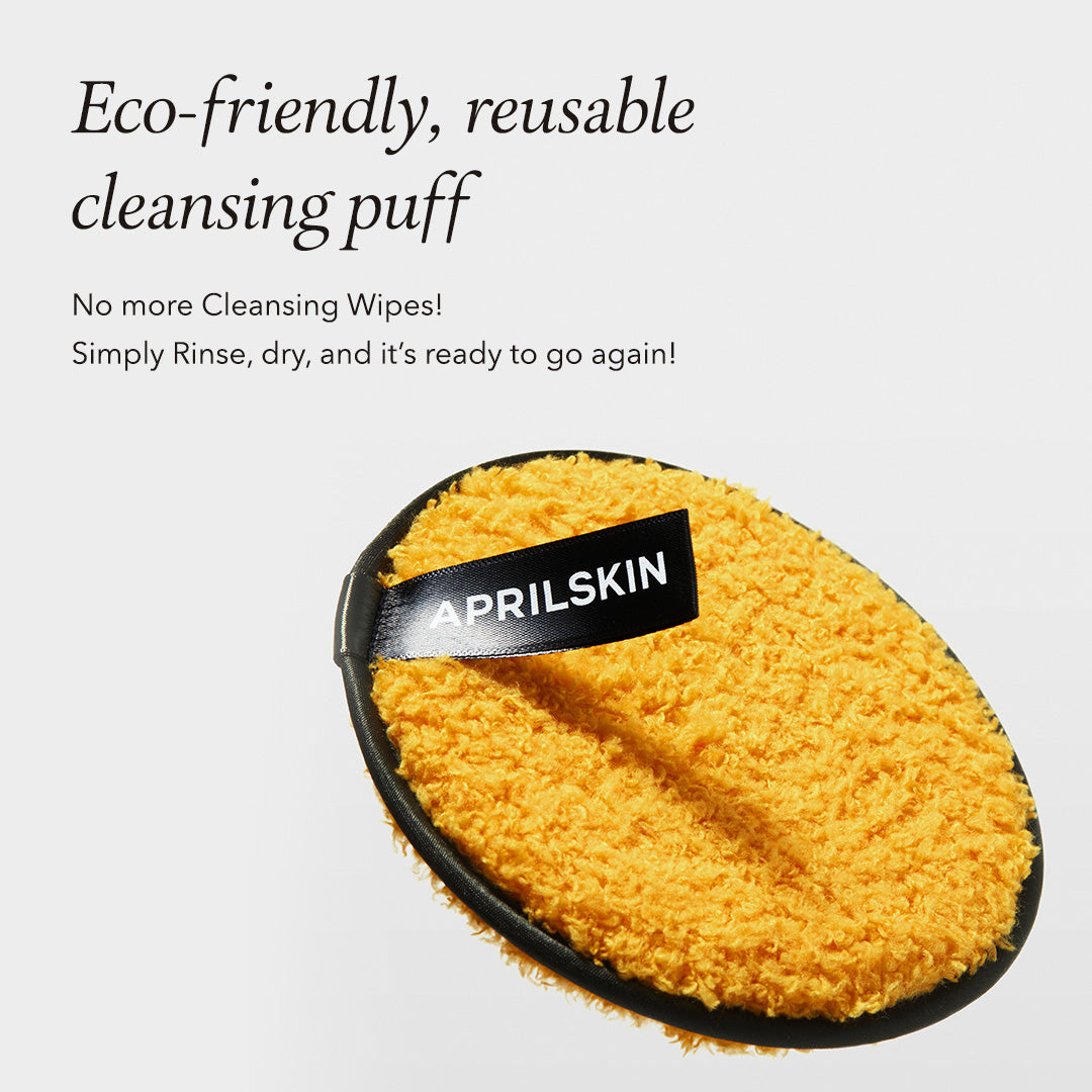Deep Cleansing Microfiber Facial Puff – APRILSKIN US