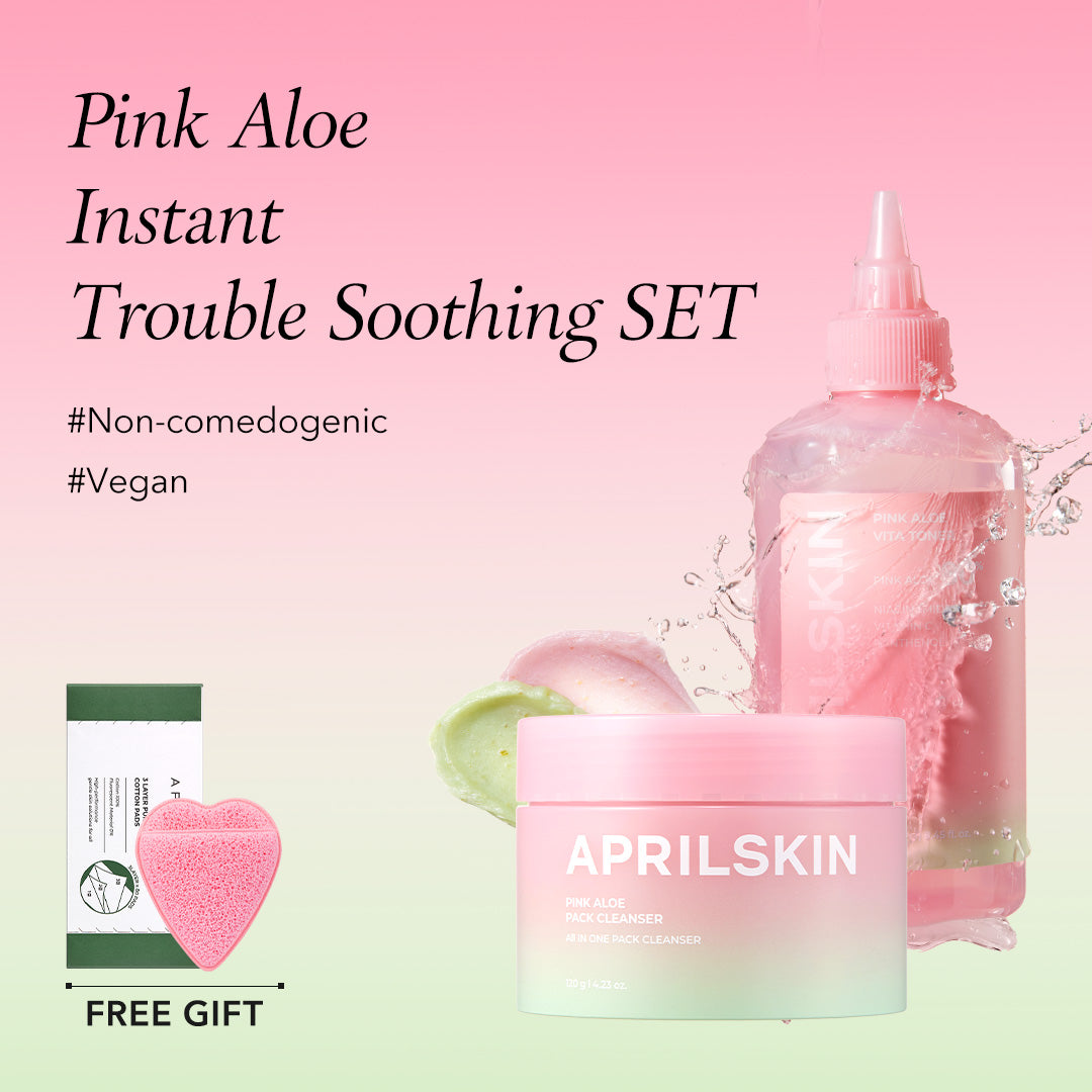 Pink Aloe Instant Trouble Soothing Duo – APRILSKIN US